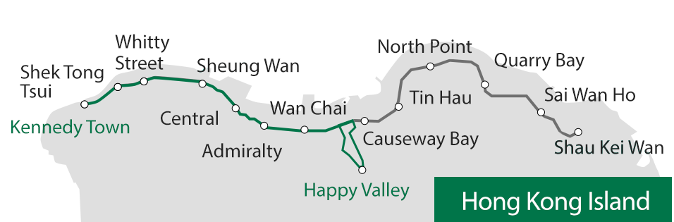 Hong Kong Tram Route Map